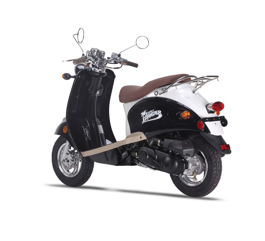 Black Wolf Retro Islander Scooter | NS4L - New Scooters 4 Less